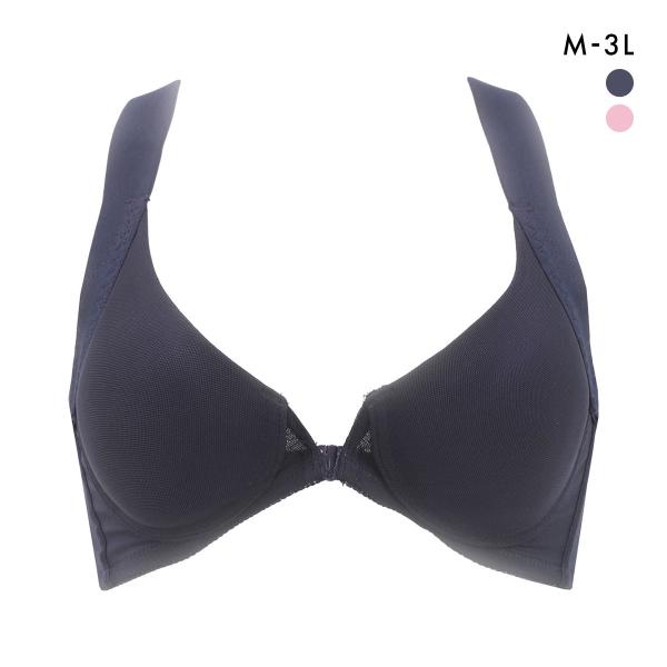 □関連キーワード250613 ノンワイヤーブラジャー ワイヤレスブラ ワイヤーなし ノーワイヤー ストレスフリー リラックス スポーツブラジャー スポブラ 揺れない 下着 レディース 女性用 フロントフック 前ホック 前開き 大きい胸 大き...