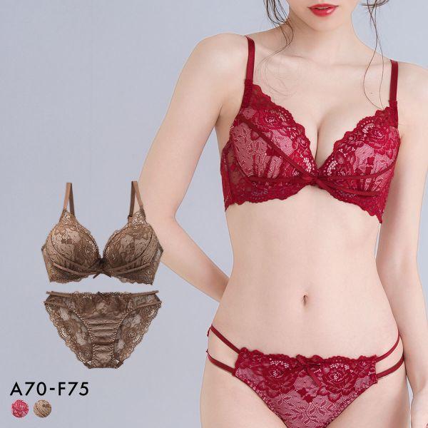 □関連キーワード251211 3/4カップブラジャー ブラセット ブラジャーセット ブラショーツセット ブラ＆ショーツセット ブラジャー＆ショーツ 上下セット 下着セット フルバック パンツ 女性用 安い プチプラ かわいい 可愛い 後ろレ...