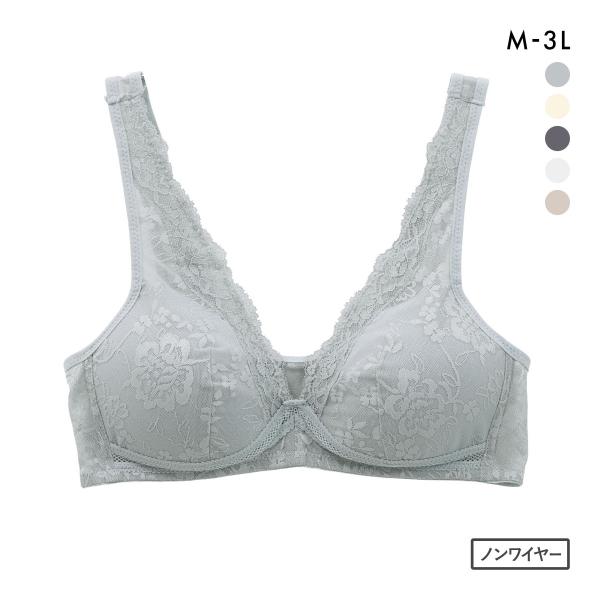 □関連キーワード240930 250523 ブラ 下着 ノンワイヤーブラジャー ワイヤレスブラ ワイヤーなし ノーワイヤー ストレスフリー 3/4カップブラジャー ステップイン 下からはく やわらかい レディース 女性用 通気性 蒸れない ...
