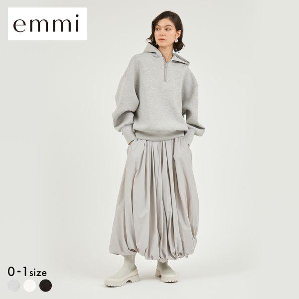 □関連キーワード260107 セットアップ レディース emmi エミ 上下 2点 コーデ 綺麗め カジュアル ダンボールフーディ パーカー トップス バルーンスカート ロング丈 撥水 ボトムス ハリ感 ウォッシャブル 丸洗い お手入れ簡単...