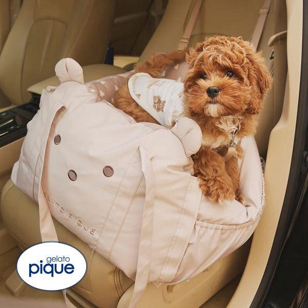 □関連キーワード250501 ペット用ドライブベッド 小型犬用ベッド 猫用ドライブベッド 抗菌加工 キャリー兼用ペットベッド 旅行用 おしゃれペットグッズ かわいいペット用品 多機能ペットベッド ジェラートピケCAT&amp;DOG ペット...