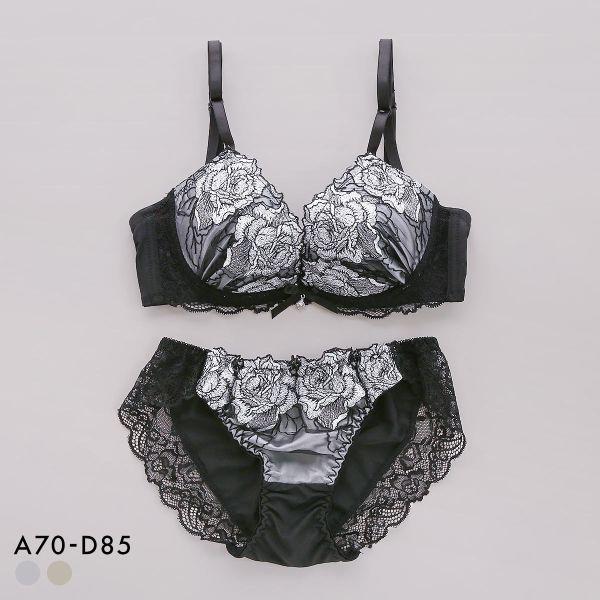 □関連キーワード250404 3/4カップブラジャー ブラセット ブラジャーセット ブラショーツセット ブラ＆ショーツセット ブラジャー＆ショーツ 上下セット 下着セット フルバック パンツ 女性用 セクシー 勝負下着 花柄 フラワー柄 刺...