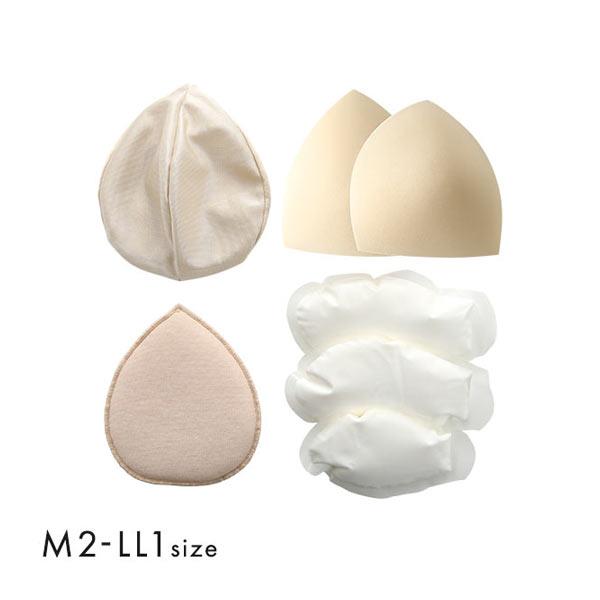 □関連キーワード220628 ブラパッド サイズ調整 ブレストケア 乳癌 乳がん セット バストアップ ブラ小物 ベージュ パッドセット 全摘手術 入院 綿混□素材【パッドカバー】表面：ポリエステル／裏（肌）：綿95％、ポリウレタン5％【綿...
