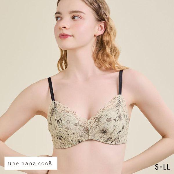 □関連キーワード260416 ウンナナ ワコール Wacoal ブラ 下着 3/4カップブラジャー 女性用 ノンワイヤーブラジャー ワイヤレスブラ ワイヤーなし ノーワイヤー ストレスフリー 夏用ブラジャー 夏ブラジャー 大人可愛い おしゃ...
