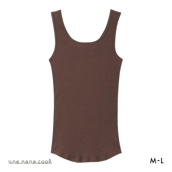 □関連キーワード230720 251223 トップス ノースリーブ 袖なし インナーウェア アンダーウェア 肌着 下着 レディース 女性用 綿100％ コットン100％ オーガニックコットン 天然素材 敏感肌用 リブ編み リブインナー かわ...