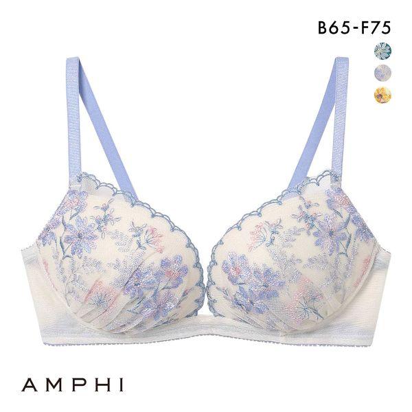 □関連キーワード250508 ブラ 下着 3/4カップブラジャー 女性用 ノンワイヤーブラジャー ワイヤレスブラ ワイヤーなし ノーワイヤー ストレスフリー 花柄 フラワー柄 刺繍柄 ワコール Wacoal かわいい 可愛い 大人可愛い お...