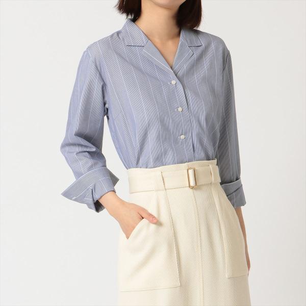 【発売日：2023年03月17日】◇LENZING(TM)ECOVERO(TM)◇ ◆オープンカラーシャツ◆オーストリアの繊維メーカーレンチング社が開発した、サステナブルなレーヨン素材を使用したシャツ。すっきりとしたオープンカラーにゆったり...