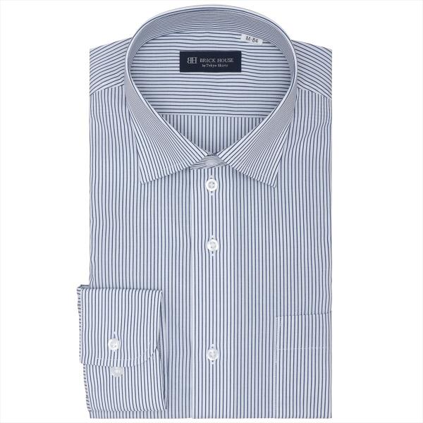 【発売日：2025年04月30日】シワに強く洗濯してもヨレにくいポリエステル×綿生地のワイシャツ。通年通して着やすい生地感と、様々なバリエーションの色柄を楽しめます。形態安定加工を施し、ホームクリーニングでのお手入れも簡単な一枚です。シンプ...