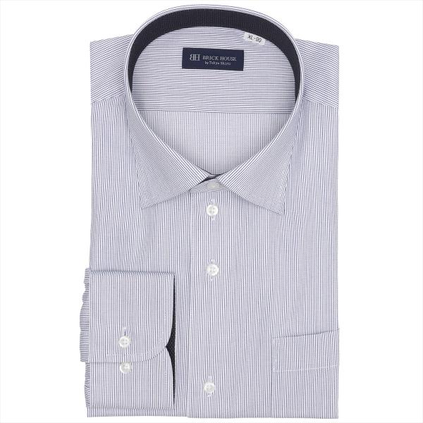 【発売日：2025年10月28日】シワに強く洗濯してもヨレにくいポリエステル×綿生地のワイシャツ。通年通して着やすい生地感と、様々なバリエーションの色柄を楽しめます。形態安定加工を施し、ホームクリーニングでのお手入れも簡単な一枚です。台衿と...