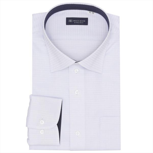 【発売日：2025年11月27日】シワに強く洗濯してもヨレにくいポリエステル×綿生地のワイシャツ。通年通して着やすい生地感と、様々なバリエーションの色柄を楽しめます。形態安定加工を施し、ホームクリーニングでのお手入れも簡単な一枚です。爽やか...