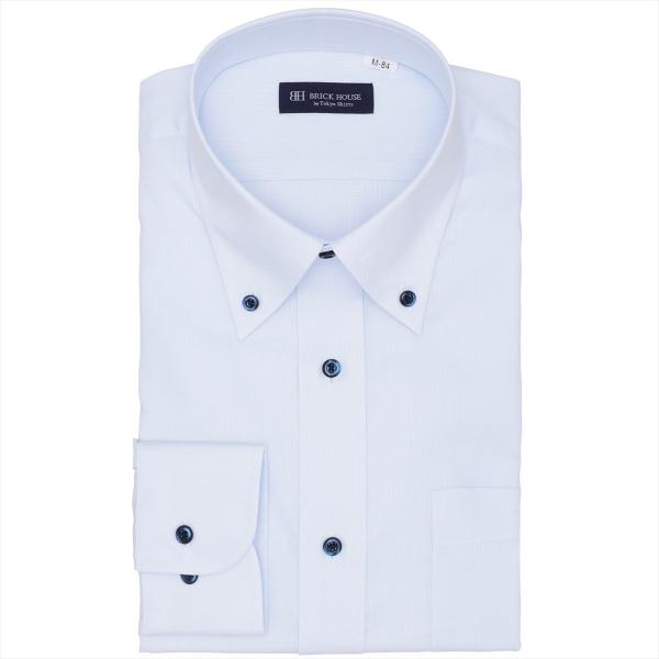 【発売日：2025年09月02日】シワに強く洗濯してもヨレにくいポリエステル×綿生地のワイシャツ。通年通して着やすい生地感と、様々なバリエーションの色柄を楽しめます。形態安定加工を施し、ホームクリーニングでのお手入れも簡単な一枚です。ビジネ...