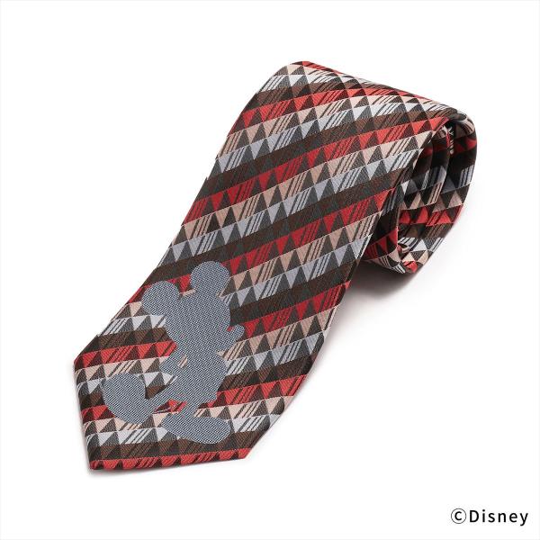 【発売日：2024年05月21日】ディズニー モチーフ ネクタイミッキーマウスをモチーフにさりげなく取り入れたおしゃれなデザインで、ビジネススタイルにも合わせやすいネクタイ。ミッキーマウスのビッグシルエット柄は、シンプルなシャツとのコーデで...