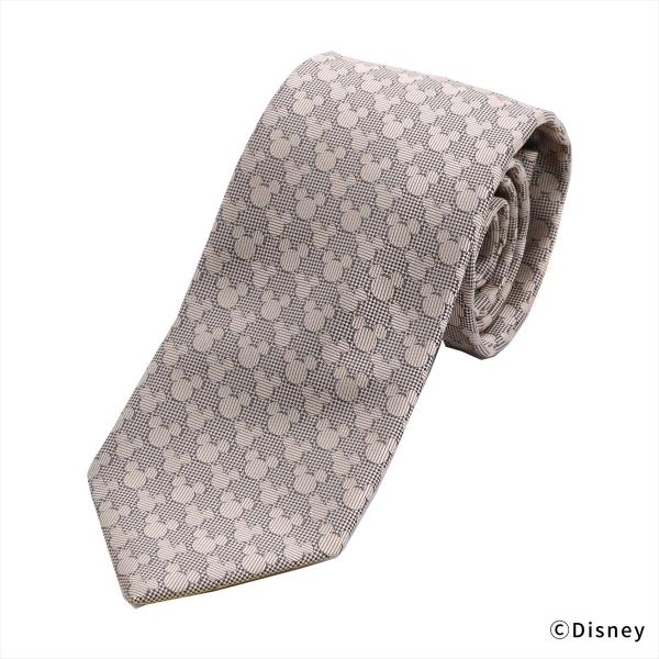 【発売日：2024年09月13日】◇　ディズニーデザインネクタイ　◇ミッキーマウスをデザインに取り込んだお洒落なネクタイ。ビジネスシーンを華やかにします。【 ソリッドデザイン 】ミッキーマウスのアイコンが織柄でさり気なくキャラクターを魅せま...