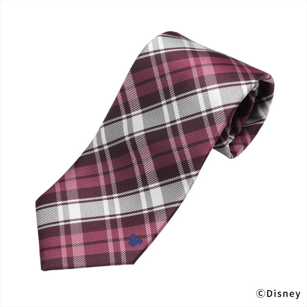 【発売日：2025年10月03日】◇　ディズニーデザインネクタイ　◇ミッキーマウスをデザインに取り込んだお洒落なネクタイ。ビジネスシーンを華やかにします。【チェックデザイン】ピッチの細かなチェック柄とミッキーアイコンが組み合わさって、一気に...