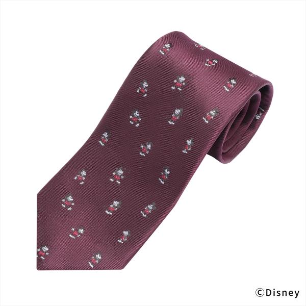 【発売日：2025年11月25日】◇　ディズニーデザインネクタイ　◇ミッキーマウスをデザインに取り込んだお洒落なネクタイ。ビジネスシーンを華やかにします。【レギュラータイ】笑顔溢れるコミカルなデザインで、Vゾーンが賑やかに彩られるネクタイで...
