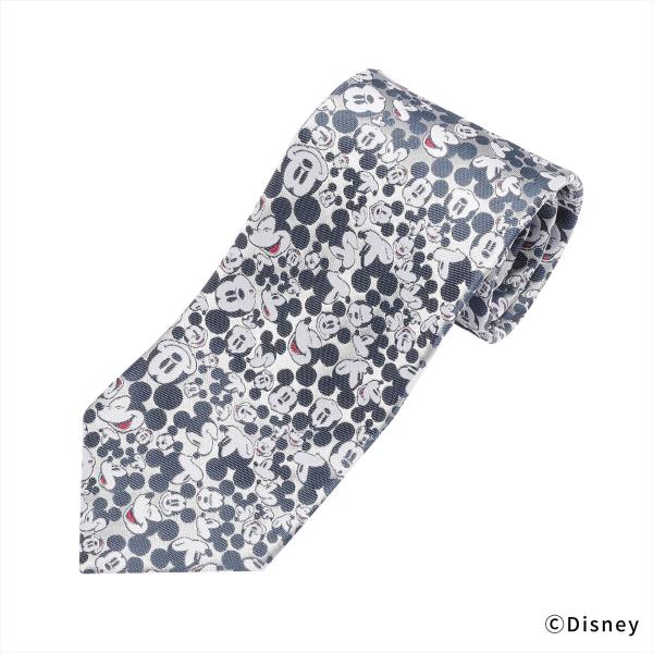 【発売日：2025年11月25日】◇　ディズニーデザインネクタイ　◇ミッキーマウスをデザインに取り込んだお洒落なネクタイ。ビジネスシーンを華やかにします。【レギュラータイ】笑顔溢れるコミカルなデザインで、Vゾーンが賑やかに彩られるネクタイで...