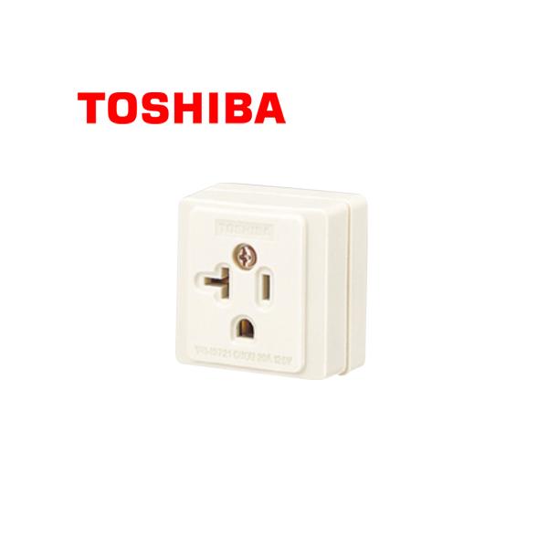 DC1171E TOSHIBA/東芝ライテック DC1171E 20A 125Vアース付兼用露出コンセント(送りなし)【取寄商品】【製造】TOSHIBA/東芝ライテック【品番】DC1171E【仕様】・差込口形状：接地2P 15/20A 12...