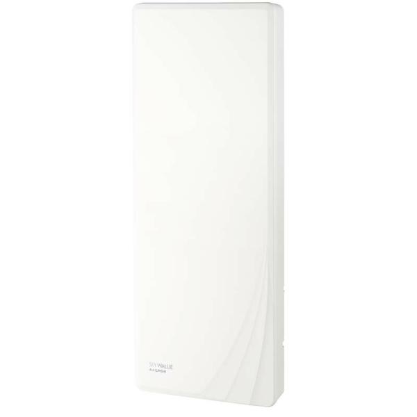 壁面取付用 地デジアンテナ スカイウォーリー 26素子アンテナ相当コンパクトで軽い住宅の美観を損ねない壁面取付用地デジアンテナ。住宅壁面へ今まで以上に馴染むよう、色と質感を見直しました。壁面取付金具へアンテナ本体を取付ける際、ボルトを抜差し...