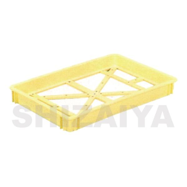 ●サイズ・容量・材質/外寸：678×450×68mm　内寸：638×410×56mm　有効内寸：631×403×48mm　内容量：14.4L　材質：PP●圧縮荷重：33.0(3365)　●底面形状：網目その他　●使用例：関東型麺コン　●送料...