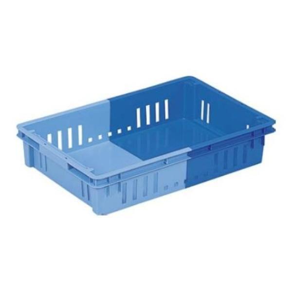 ●サイズ・容量・材質/外寸：545×362×110mm　内寸：485×330×107mm　有効内寸：473×318×91mm　内容量：16.6L　材質：PP●圧縮荷重：7.84kN(800kgf)　●底面形状：SG　●ネスティング高：55m...