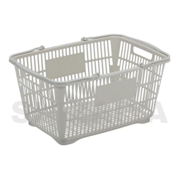 ●サイズ・容量・材質/外寸：516×360×253mm　内容量：27.6L 　材質：PP●嵌合製品：サンショップカーゴ(大)　●オプション：専用スーパー篭台車　●底面形状：網目その他　●ネスティング高：18mm 　●送料無料出荷単位25　●...