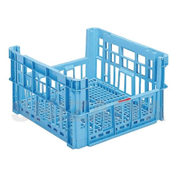 ●サイズ・容量・材質/外寸：609×609×327mm　内寸：565×565×313mm　有効内寸：550×506×300mm　内容量：97.0L　材質：PP●圧縮荷重：8.23(840)　●底面形状：OA(格)　●ネスティング高：168　...