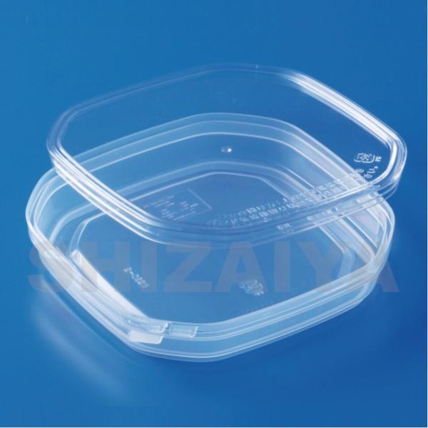 ●サイズ・容量・材質/外寸：□142×27mm　有効内寸：□130×18mm　内容量：0.23L　材質：本体PP　フタPS●オプション：ウニ用中トレーL(802823)　●使用例：塩水うに用ワンウェイ出荷容器　●備考：開封バンド方式　●送料...