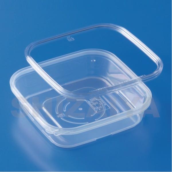●サイズ・容量・材質/外寸：□149×38mm　有効内寸：□126×26mm　内容量：041L　材質：本体PP　フタPS●オプション：ウニ用中トレー300(802852)　●使用例：塩水うに用ワンウェイ出荷容器　●備考：開封バンド方式　●送...