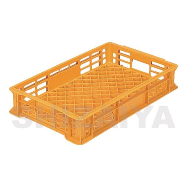 ●サイズ・容量・材質/外寸：573×351×94mm　内寸：534×321×79mm　有効内寸：529×316×69mm　内容量：13.4L　材質：PP●圧縮荷重：33.0(3370)　●底面形状：OA(斜)　●使用例：加熱殺菌用麺コンテナ...