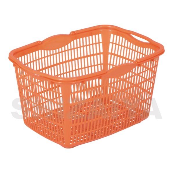 ●サイズ・容量・材質/外寸：423×309×231mm　内容量：17.2L　材質：PP●底面形状：網目その他　●ネスティング高：24mm　●送料無料出荷単位30　●メーカー：三甲　●メーカー品番：101795　●カラー：オレンジ●1個単位の...