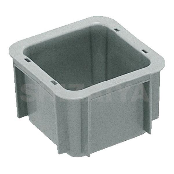 ●サイズ・容量・材質/外寸：168×168×103mm　内寸：133×133×101mm　有効内寸：123×123×91mm　内容量：1.6L　材質：PP●圧縮荷重：9.02kN(920kgf)　●底面形状：全面フラット　●カード差し：両短...