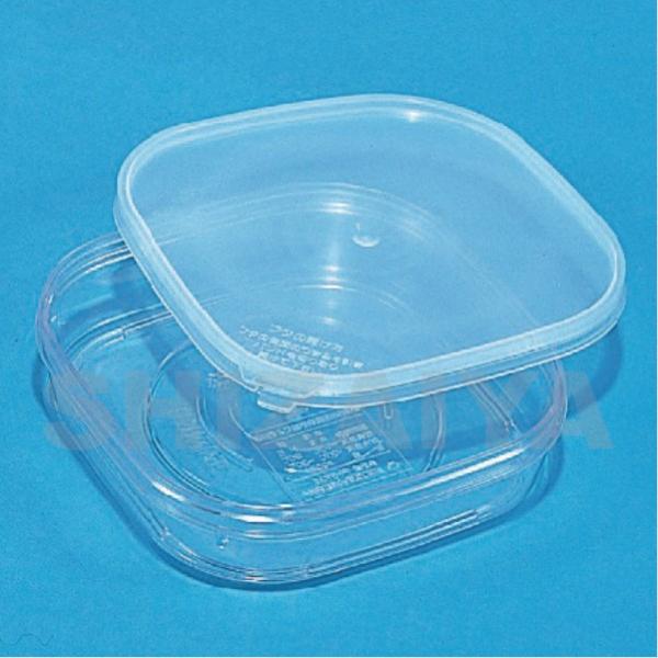 ●サイズ・容量・材質/外寸：151×151×36mm　内寸：144×144×31mm　内容量：0.4L　材質：PS●使用例：キムチ出荷用密閉容器　開封：バンド方式　●送料無料出荷単位300　●メーカー：三甲　●メーカー品番：200152　7...