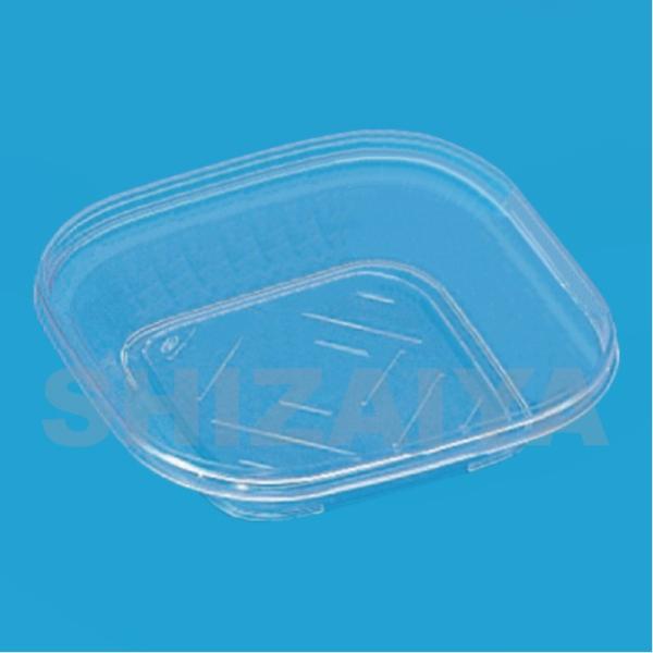 ●サイズ・容量・材質/外寸：151×151×36mm　内寸：102×102×28mm　内容量：0.4L　材質：PS●オプション：フタ(700151)　●使用例：水産・珍味出荷用角型容器　開封：バンド方式　●送料無料出荷単位200　●メーカー...