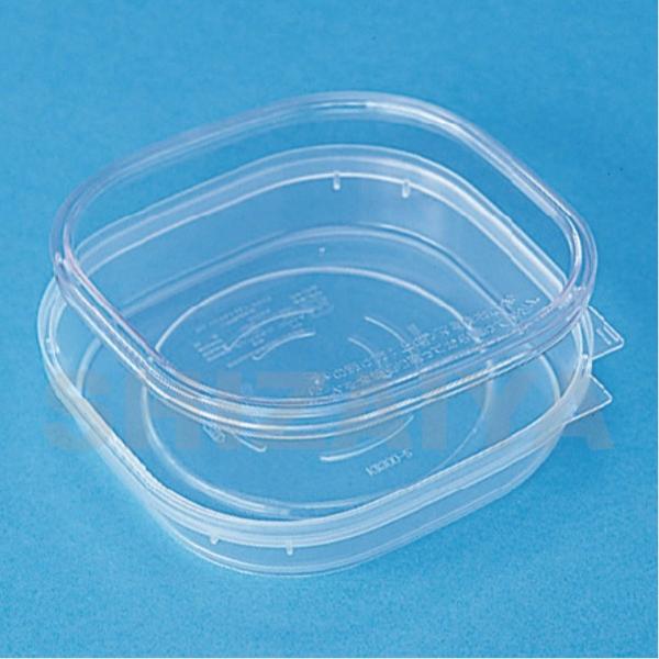 ●サイズ・容量・材質/外寸：141×141×31mm　内寸：134×134×23mm　内容量：0.3L　材質：PP●使用例：海栗塩水漬け出荷容器　●オプション：フタ　●送料無料出荷単位300　●メーカー：三甲　●メーカー品番：200255　...