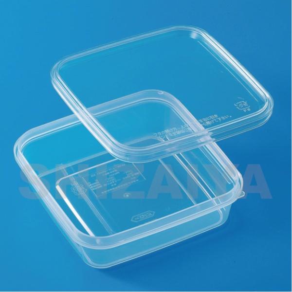 ●サイズ・容量・材質/外寸：112×112×35mm　内寸：94×94×35mm　内容量：0.2L　材質：本体ランダムPPフタGPPS　●使用例：濡れ珍味用ワンウェイ容器(蛸わさび・塩辛・松前漬け)　●送料無料出荷単位450　●メーカー：三...