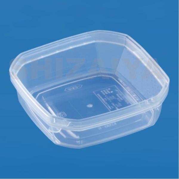●サイズ・容量・材質/外寸：□110×35mm　有効内寸：□96×26mm　内容量：0.2L　材質：本体PP　フタPS　●オプション：フタ(700055)　●使用例：珍味、海産物等のワンウェイ出荷容器　●備考：開封バンド方式　●送料無料出荷...