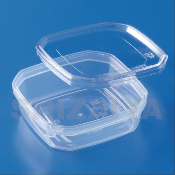 ●サイズ・容量・材質/外寸：□110×35mm　有効内寸：□96×26mm　内容量：0.2L　材質：本体PP　フタPS　●使用例：珍味、海産物等のワンウェイ出荷容器　●備考：開封バンド方式　●送料無料出荷単位450　●メーカー：三甲　●メー...