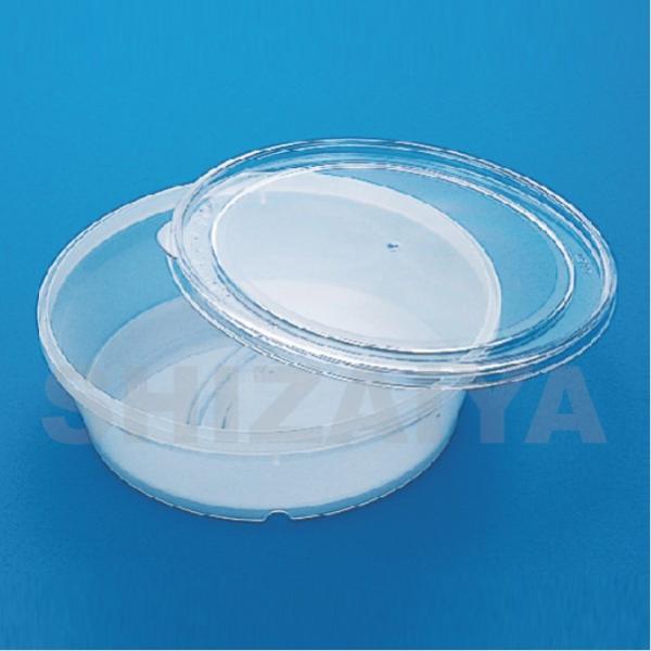 ●サイズ・容量・材質/外寸：186φ×57mm　内寸：176φ×47mm　有効内寸：184φ×10mm　内容量：0.9L　材質：PE●使用例：タラコ出荷用容器　●送料無料出荷単位200　●メーカー：三甲　●メーカー品番：400185　700...