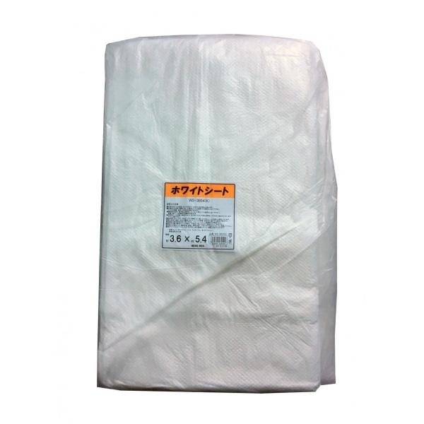 材質：シート：ポリエチレン　ハトメ：アルミニウムサイズ：3.6m×5.4m色：ホワイト（白）※サイズは規格サイズの為、実寸とは異なります