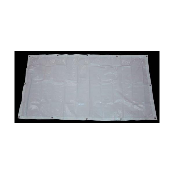 サイズ：0.9m×1.7m材質：シート：ポリエチレン　ハトメ：アルミニウム　紐付きカラー：白無地