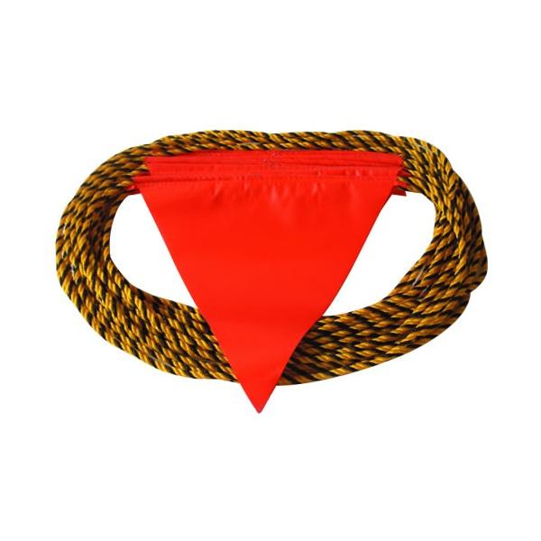 旗の枚数：33枚旗と旗の間：3m材質：ロープ：ポリエチレン　旗：塩化ビニール色（旗）：赤サイズ：6mm×100m入数：1巻