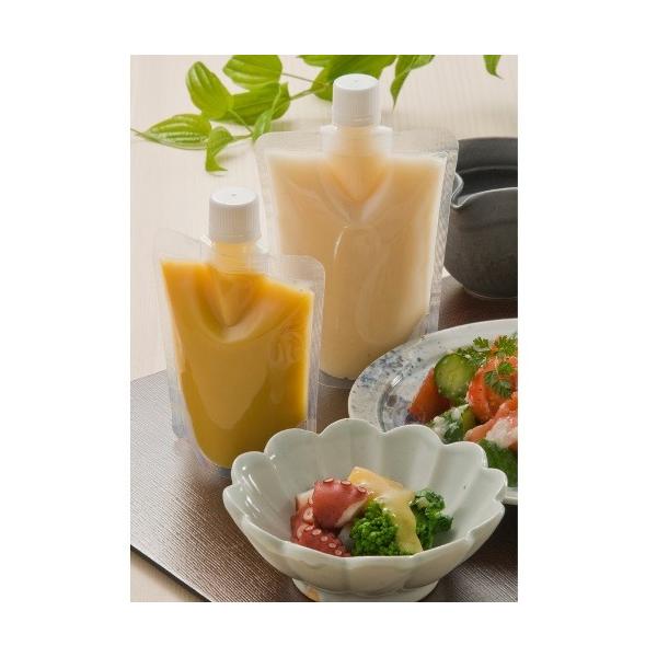 φ16mmの注ぎ口付きで、粘性のある液体にも使用できます。加熱殺菌（90℃×30分）可能。■注ぎ口付きで自立タイプの袋が、そのまま容器になります。■非塩素系樹脂を使用した環境にやさしい包材です。■再封性のある便利なタンパースクリュータイプの...