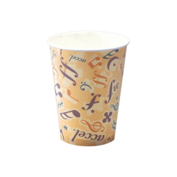 ホットドリンクに最適。紙コップの表面に特殊な発泡層を施した断熱コップです。【規格内容】口径Φ７６．６×高さ９６．３ｍｍ【容量】２７２ｍＬ【販売形態】カップのみ【材質】紙【補足２】使い捨て【色】白茶橙【柄】柄付【イベント・行事】お持ち帰り、学...