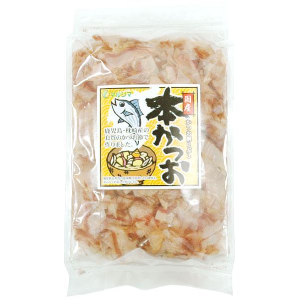 鹿児島枕崎産の良質のかつお節を原料に作りました。風味満点のだしが取れます。だし取り用に最適です。また、そのまま冷奴、お好み焼き等にご利用ください。酸化防止剤等の添加物は使用しておりませんので、安心してお召し上がりください。【関連ワード】カツ...