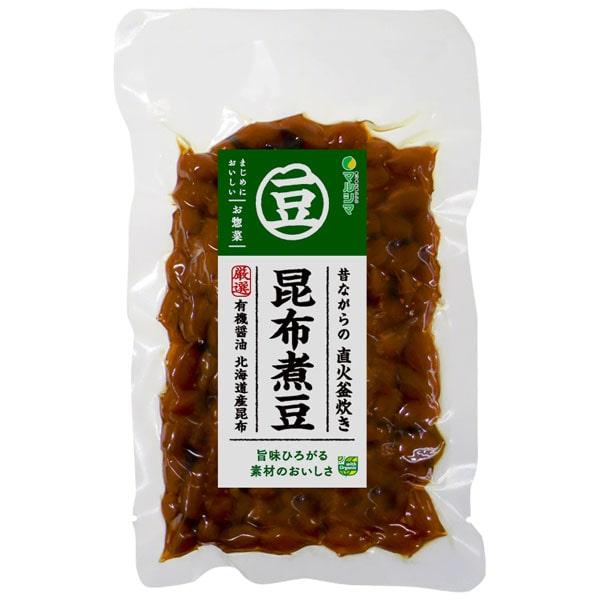国産の大豆を昔ながらの直火のとろ火でおいしく炊き上げ、別に炊いた北海道産の昆布と合わせました。長時間じっくり煮込んでいますので、芯まで味がしみています。甘みには精製度の低い粗糖を、醤油は有機栽培の丸大豆を杉桶でじっくり熟成させた有機純正醤油...