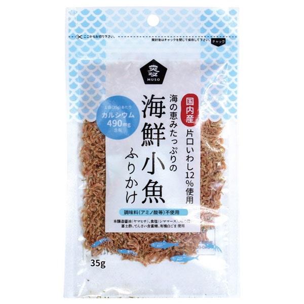 天然真昆布と鰹節でしっかりだしを取り、吟味した調味料で香ばしく海の幸いっぱいのふりかけにしました。育ち盛りのお子様からお年寄りまで幅広くお召し上がりいただけます。小魚たっぷりのしっかり骨太仕立てで仕上げました。化学調味料・香料等の添加物は一...