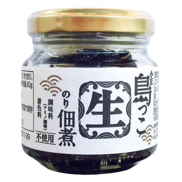小豆島産生のり、小豆島産醤油にこだわった佃煮です。生のりならではの食感のよさ、のり本来の風味をお楽しみいただけます。甘口ですので、お子様から年配の方までおいしく召し上がれます。化学調味料・合成保存料・酵母エキス不使用。【関連ワード】海苔佃煮...