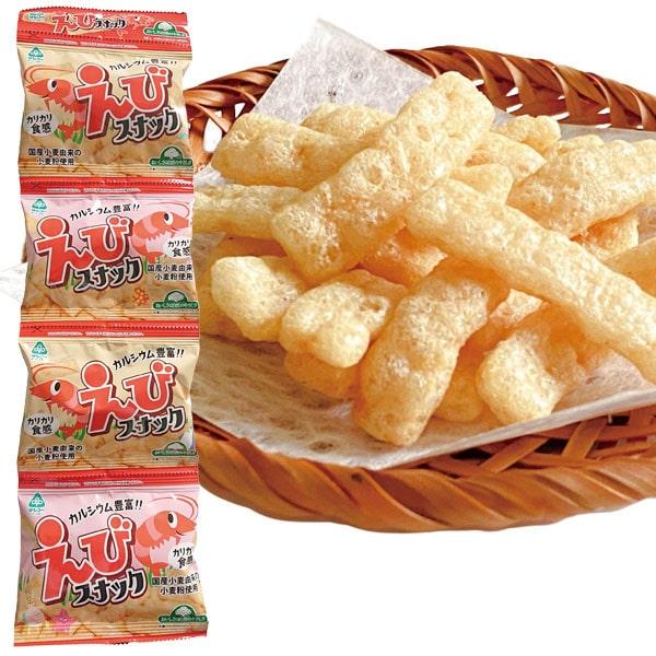 カリカリ食感とえび風味が美味しいスナック国産小麦由来の小麦粉を主原料とした生地にえびとえびパウダーを練り込み、植物油でフライしました。カリカリ食感とえび風味をお楽しみください。【関連ワード】えびすなっく、海老スナック、エビスナック カルシウ...
