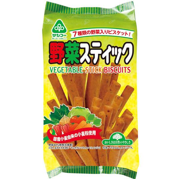 国内産小麦粉を主原料に、7種類の野菜を生地に入れたスティックタイプのビスケットです。化学調味料、合成食品添加物を使わず、素材の味を活かしました。野菜の豊かな風味が楽しめます。1袋に約23から26本入っています。【関連ワード】ビスケット,クッ...