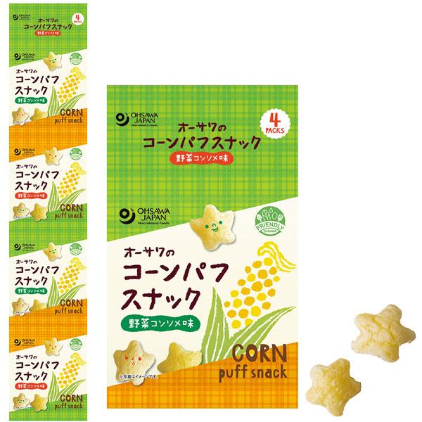 コーンパフを「オーサワの野菜ブイヨン」とシママース塩のみで味付けしました。コーンパフはほんのり甘くて香ばしく食べやすいので、小さなお子さまのおやつにもおすすめです。かわいらしい星型なのもおすすめポイントです。サクッと軽い「オーサワのパフスナ...